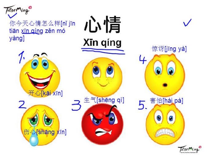 "Feelings" in Chinese: Week 2